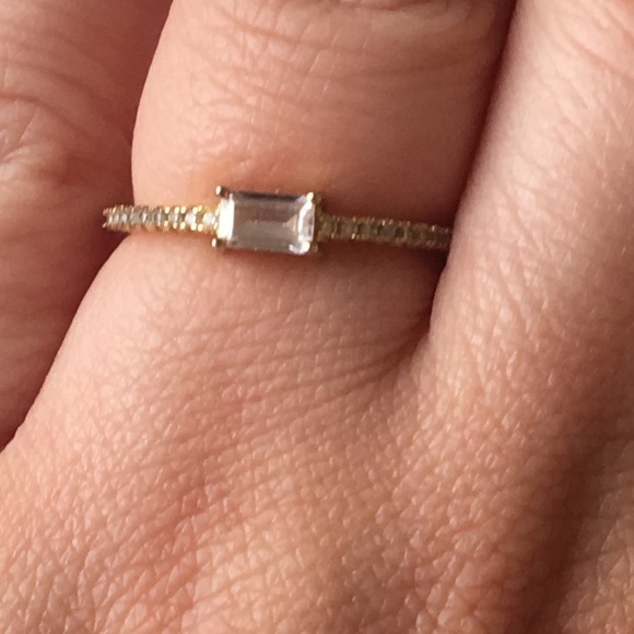 Jewelry | 14k Gold Plated Cz Ring | Poshmark